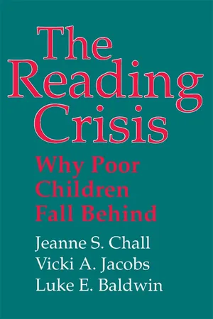 [PDF] The Reading Crisis by Jeanne S. Chall | 9780674748859, 9780674029354