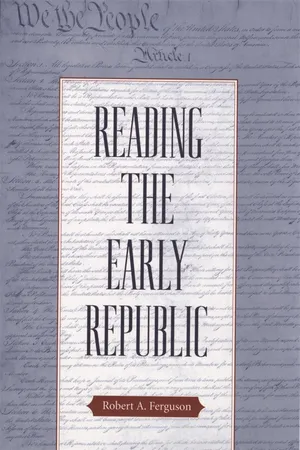 [PDF] Reading the Early Republic by Robert A. Ferguson | 9780674022362 ...