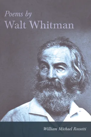 [PDF] Poems by Walt Whitman by Walt Whitman | 9781473329423, 9781473362222