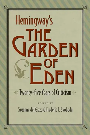 [PDF] Hemingway's The Garden of Eden by Suzanne del Gizzo | 9781631010408