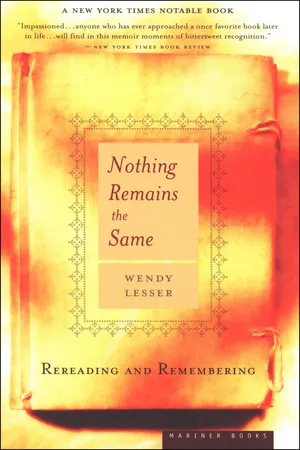 [PDF] Nothing Remains the Same by Wendy Lesser | 9780618340811 ...