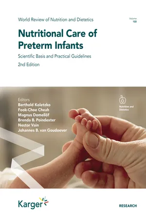 [PDF] Nutritional Care of Preterm Infants by Berthold Koletzko ...
