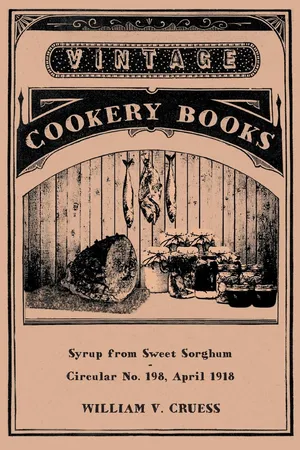 [PDF] Syrup from Sweet Sorghum by William V. Cruess | 9781447463931 ...