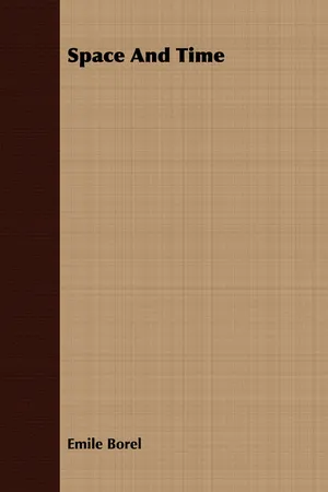 [PDF] Space And Time by Emile Borel | 9781406771046, 9781447494454