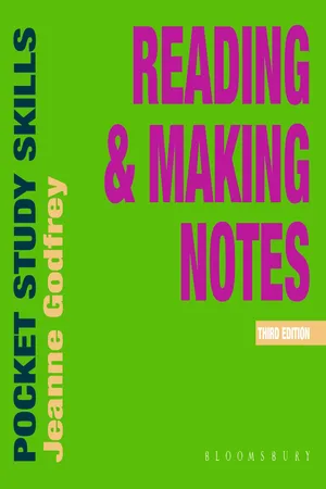 [PDF] Reading and Making Notes by Jeanne Godfrey, 3rd edition ...