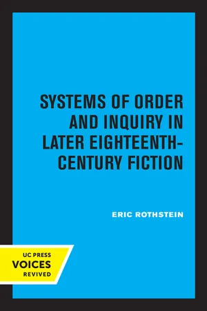 [PDF] Systems of Order and Inquiry in Later Eighteenth-Century Fiction ...