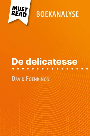 [PDF] De delicatesse van David Foenkinos (Boekanalyse) by Marie-Sophie ...