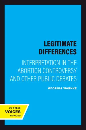 [PDF] Legitimate Differences by Georgia Warnke | 9780520216334 ...