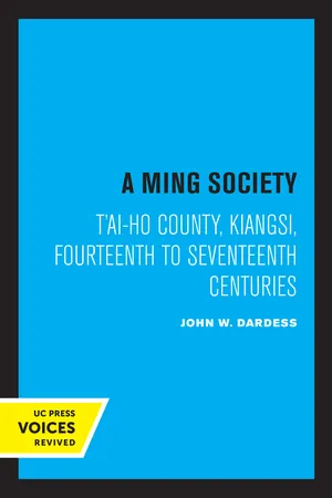[PDF] A Ming Society by John W. Dardess | 9780520323025, 9780520323032