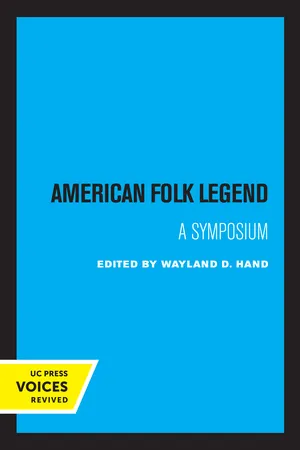 [PDF] American Folk Legend by Wayland D. Hand | 9780520308718 ...
