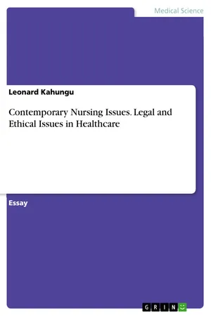 [PDF] Contemporary Nursing Issues. Legal and Ethical Issues in ...