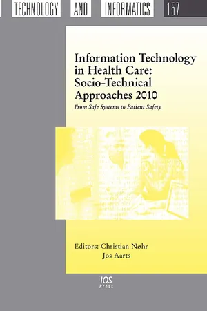 [PDF] Information Technology in Health Care: Socio-Technical Approaches 2010 by C. Nøhr ...