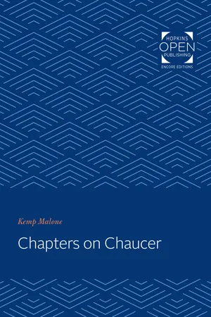 [PDF] Chapters on Chaucer by Kemp Malone | 9781421433868
