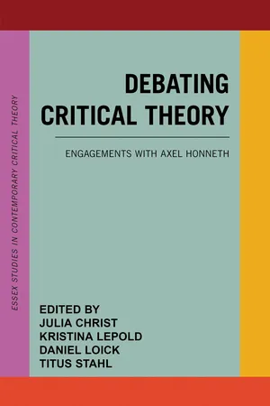 [PDF] Debating Critical Theory by Julia Christ | 9781786614803