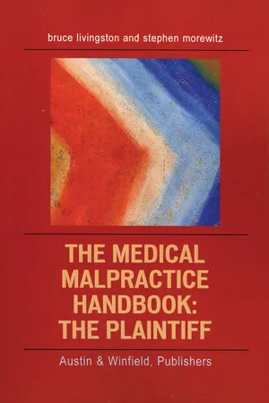 [PDF] The Medical Malpractice Handbook by Bruce Livingstone | 9781461623908