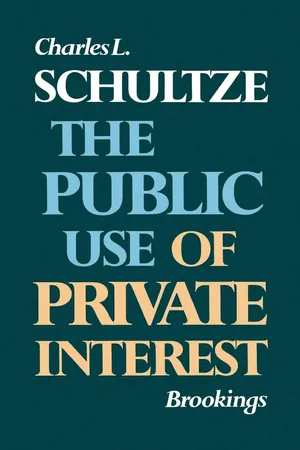 [PDF] The Public Use of Private Interest by Charles L. Schultze ...