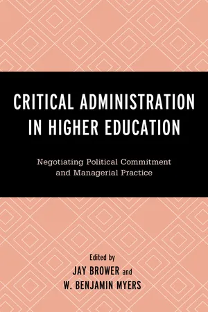 [PDF] Critical Administration in Higher Education by Jay Brower ...
