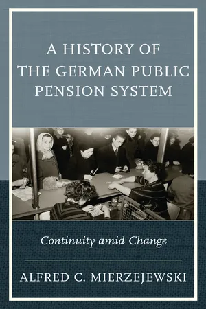 [PDF] A History of the German Public Pension System by Alfred C ...