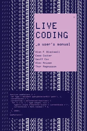 [PDF] Live Coding by Alan F. Blackwell | 9780262372626