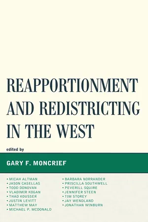 [PDF] Reapportionment and Redistricting in the West by Gary F. Moncrief ...