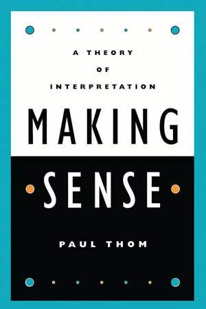 [PDF] Making Sense by Paul Thom | 9781461639084