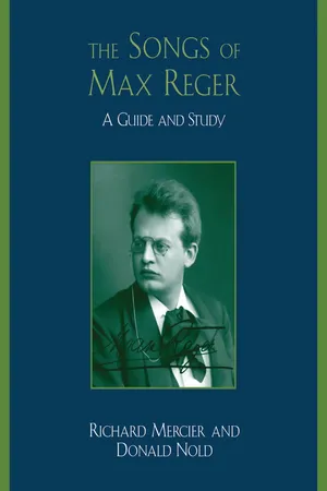 [PDF] The Songs of Max Reger by Richard Mercier | 9781461707233