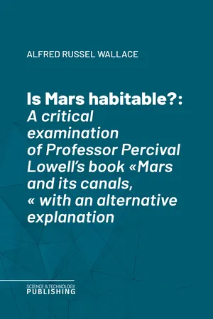 [PDF] Is Mars habitable? by Alfred Russel Wallace | 9782528101247