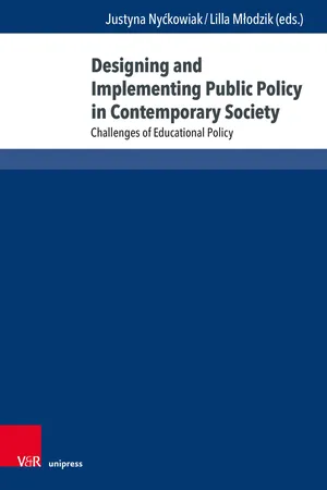 [PDF] Designing and Implementing Public Policy in Contemporary Society by Justyna Nyćkowiak ...