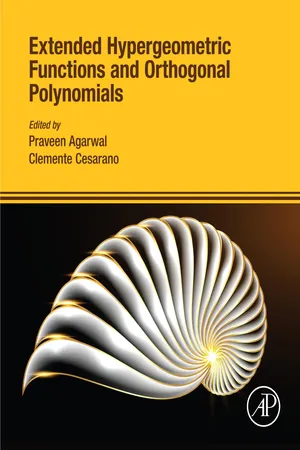 [PDF] Extended Hypergeometric Functions and Orthogonal Polynomials by ...