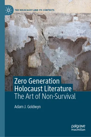 [PDF] Zero Generation Holocaust Literature by Adam J. Goldwyn ...