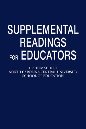 [PDF] Supplemental Readings for Educators by Tom Scheft | 9781617359309 ...