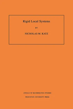 [PDF] Rigid Local Systems by Nicholas M. Katz | 9780691011189 ...